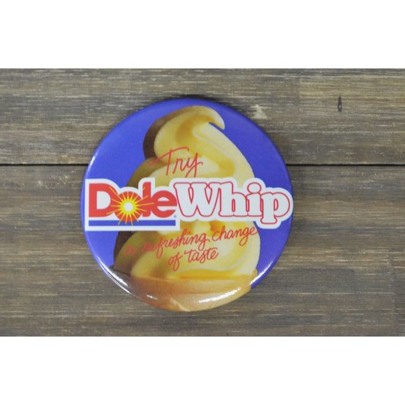 Dole | Accessories | Vintage Dole Whip Button Pin Whipped Cream ...